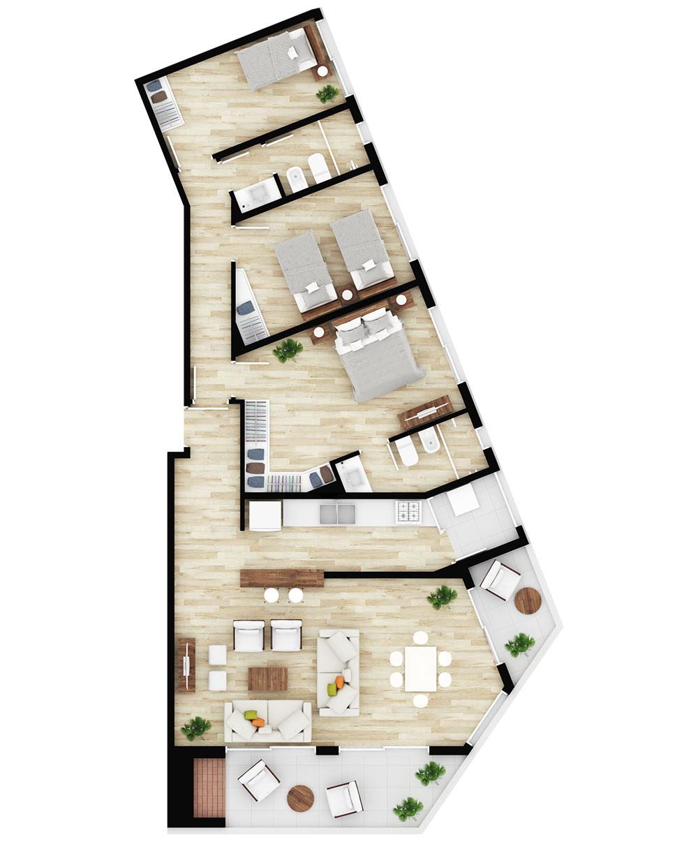 Edificio Parquemar – Vivir en la playa – Unidades de 1, 2 y 3 dormitorios frente al mar.