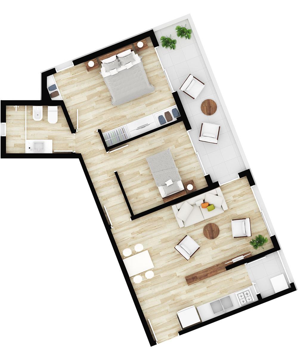 Edificio Parquemar – Vivir en la playa – Unidades de 1, 2 y 3 dormitorios frente al mar.